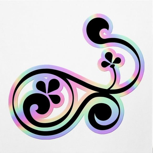 Vinyl Stickers Decals Of Swirls - Apply On Any Smooth Surfaces Indoor ...