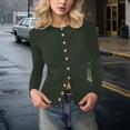 Aellinatey Womens Fall Sweaters Lightweight Long Sleeve Button up ...
