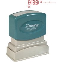 Xstamper, XST1822, Red Ink ENTERED Title Stamp, 1 Each - Walmart.com