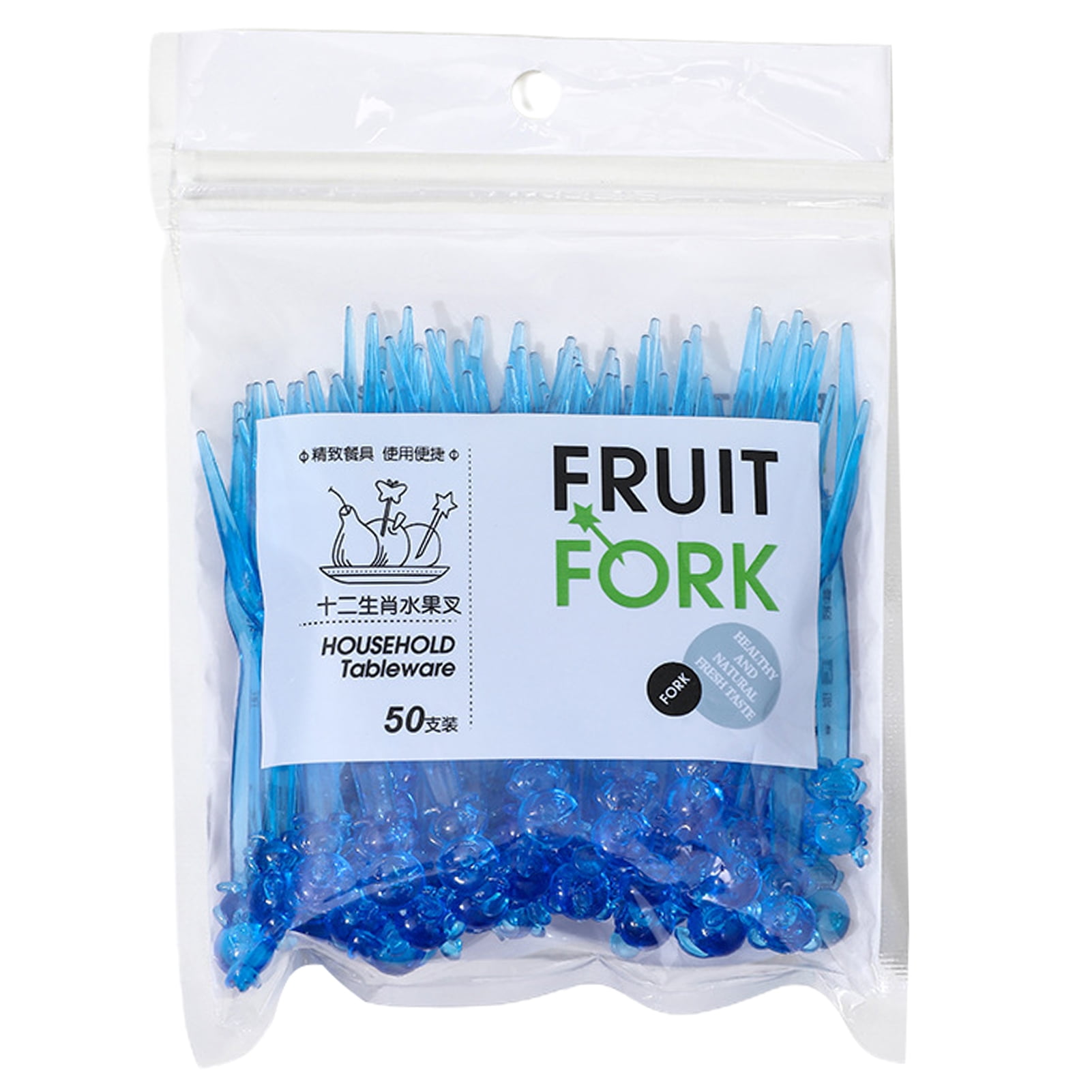 Manunclaims 50Pcs Zodiac Fruit Fork Cartoon Burr-free Chinese Style 12 ...