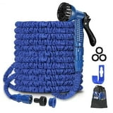 CozyBox Lightweight Expandable Garden Hose with Spray Nozzle and Holder, 100ft - Walmart.com