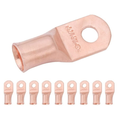 SELTERM 10pcs 20 AWg -516 Stud - Battery Lugs, Heavy Duty Wire Lugs, Ring Terminals, Battery ...
