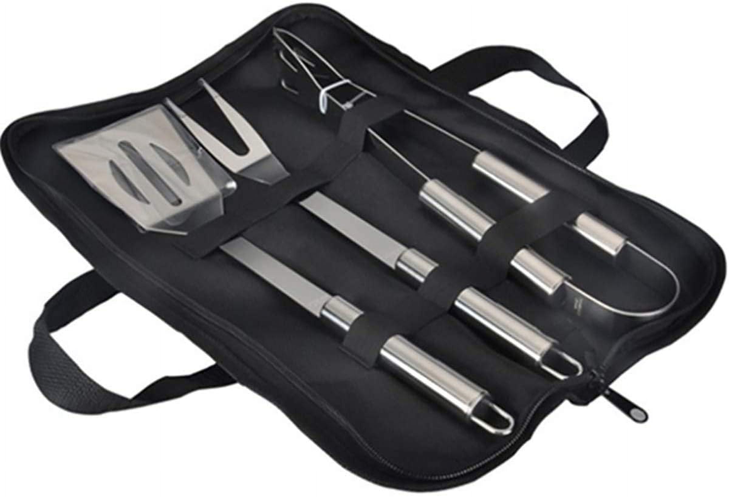 BBQ Grill Tool Set, Stainless Steel Barbecue Grilling Utensils Kit with ...