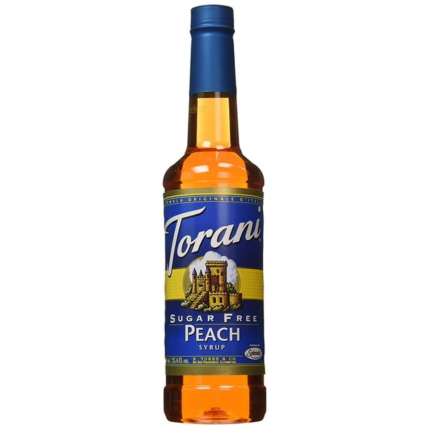 Torani Sugar Free Syrup, Peach, 25.4 Ounce - Walmart.com - Walmart.com