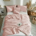Walmart 3-Piece Queen Size Comforter Set in Light Pink, Soft Microfiber ...