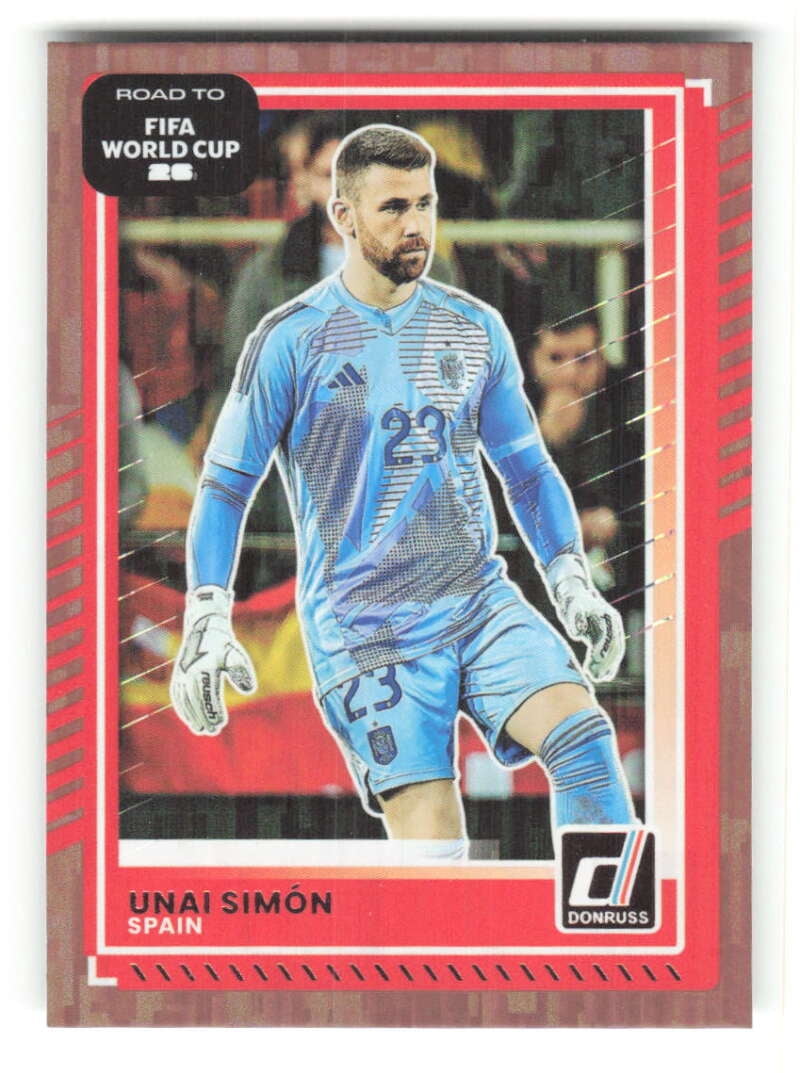 2025-26 Donruss Road to FIFA World Cup Bronze #19 Unai Simon Spain ...