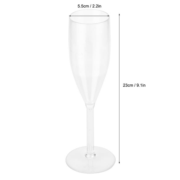 Copa de champán, copa de cóctel de acrílico para vino y champán para ...
