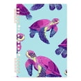 Purple Turtles Swimming Notebook Detachable Coil Notebook Diary Plan ...