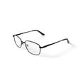 Adolfo Men's Colonel Square Prescription Eyeglasses with Case, Gunmetal ...