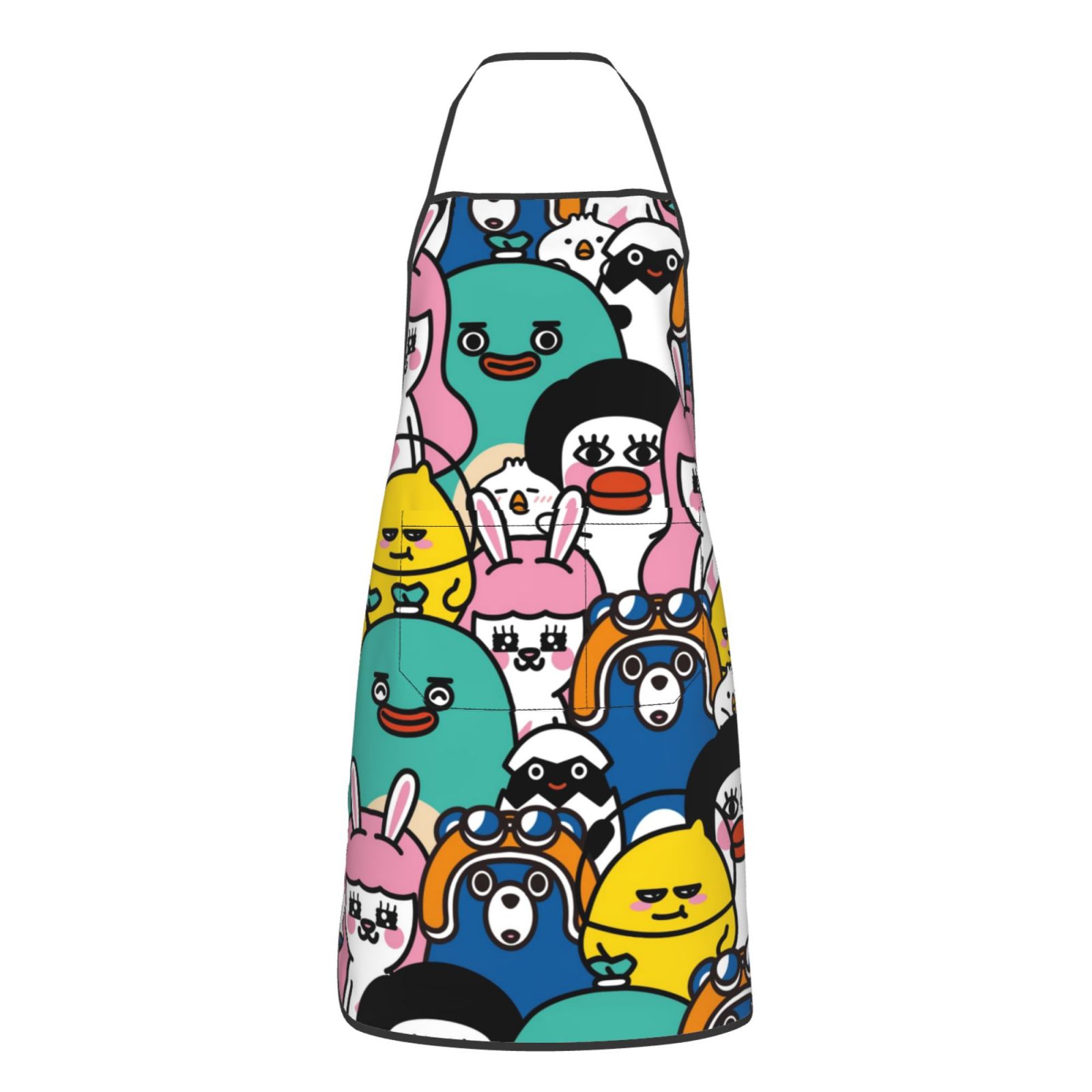 ZNDUO Cartoon Character Animal Pattern Apron, Adjustable Bib Soft Chef ...