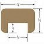 SeaTeak Straight Length Bulkhead Molding (1/2-Inch Track) - Walmart.com