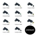 1PC 5.5mm x 2.5mm Female to Male Plug 90 Degree Power Converter Adapter ...