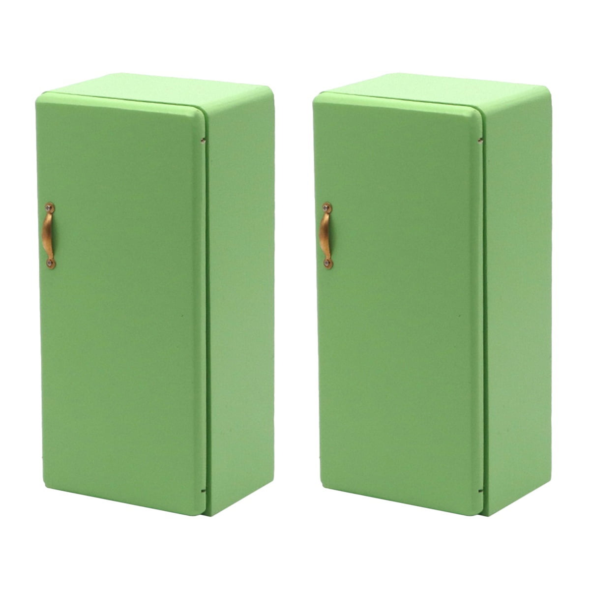 NICEXMAS 2 pcs Doll House Fridge Mini House Decoration Miniature ...