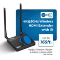 OREI 4K@30hz Wireless HDMI Extender (Loop, IR) - 165ft-WUHD3-165-K ...