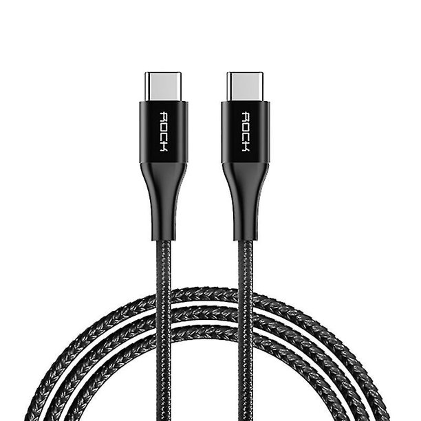 Rock 1m Usb-c / Type-c To Usb Metal Weave Style Fast Charging Data ...