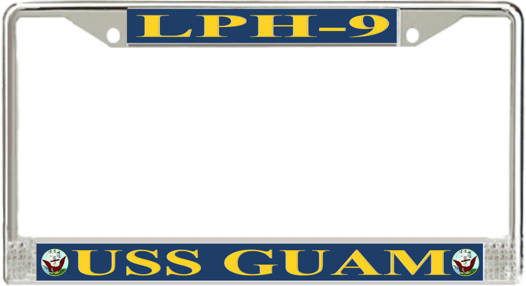 USS Guam LPH-9 License Plate Frame - Walmart.com
