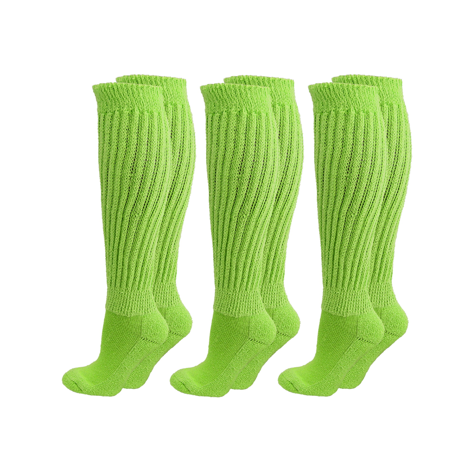 Neon Lime Green Socks