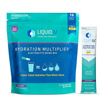 Liquid I.V. Hydrate Adult Electrolyte, Non-GMO Hydration Multiplier, 30 ...