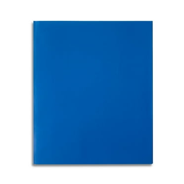 Pen+Gear Paper Folder, 3-Prong Letter Size, Blue, Two-Pocket ...