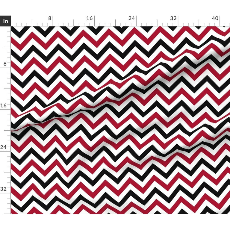Red Black And White Chevron