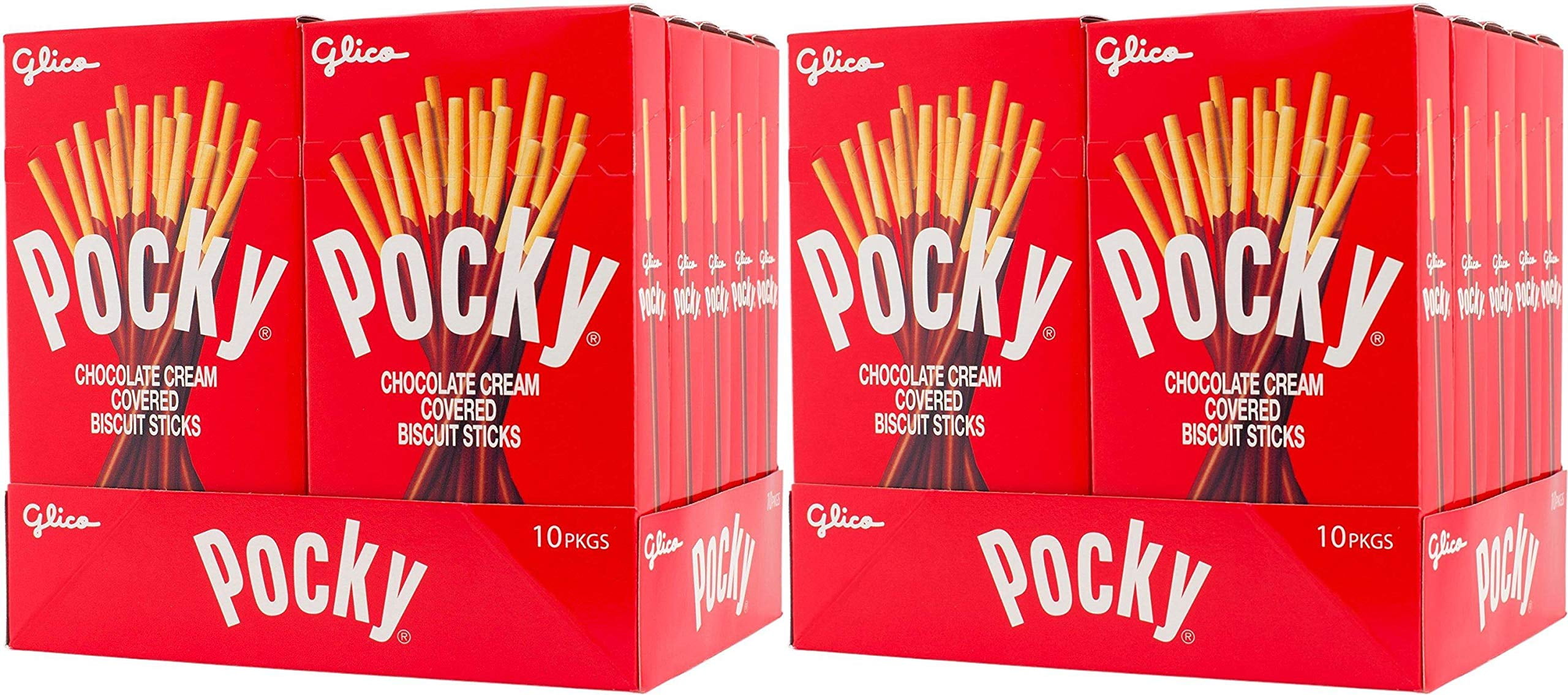 Chocolate Cream Covered Biscuit Sticks 2.47 oz (Pack of 10) Set of 2 ...