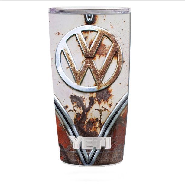 Skin Decal For Yeti 20 Oz Rambler Tumbler Can Cup / Vw Bus Rust, Split ...