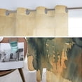 Brown Bear Sheer Curtains 96 Inch Long 2 Panels, Vintage Misty Green ...