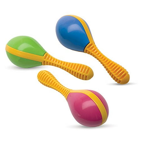 Edushape Musical Instruments Baby Maracitos Set, 3Piece, Assorted ...