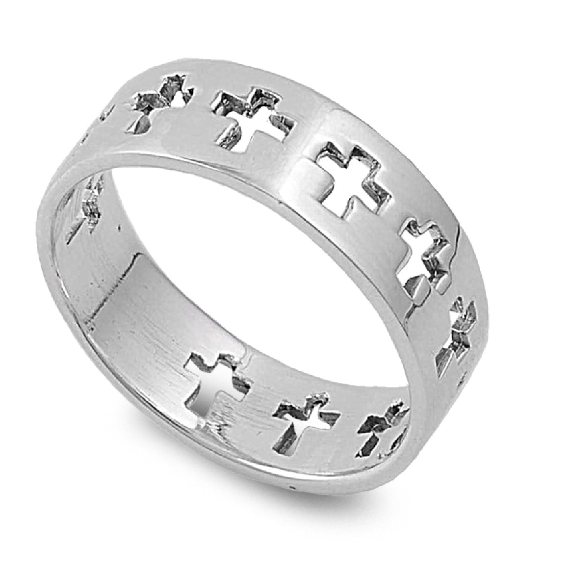 925 Sterling Silver Spartacus Cross Ring Size 13 - Walmart.com