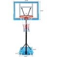 WoofPaw Portable movable poolside PVC transparent backboard basketball ...