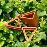 BUZIFU 12pcs Plastic Pot Feet Resin Triangle Flower Planter Toes Risers ...