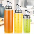 SDFGTstore Clear Glass Spill Proof Condiment Bottle With Tight Lid ...