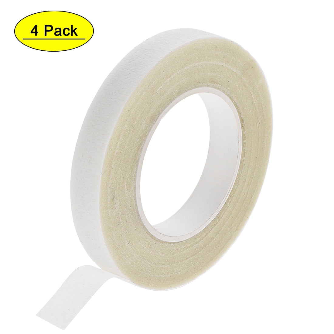 Uxcell 1/2 inch Width 30 yard Floral Adhesive Tape White 4 Pack ...