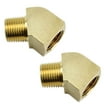 Street Elbow 90 Degree 1/2" Male NPT x 1/2" Female NPT Brass Pipe Connector - Walmart.com