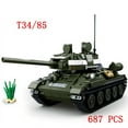 Military Vehicles Tank Sets SWAT Army City Police T34 Model Building ...