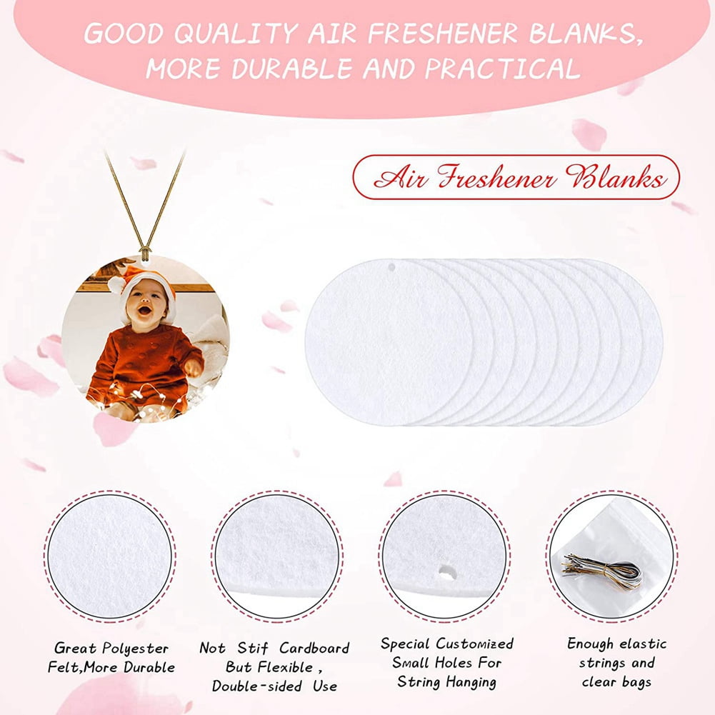 Click here for Unbranded 100 Pieces Sublimation Air Freshener Bla... prices