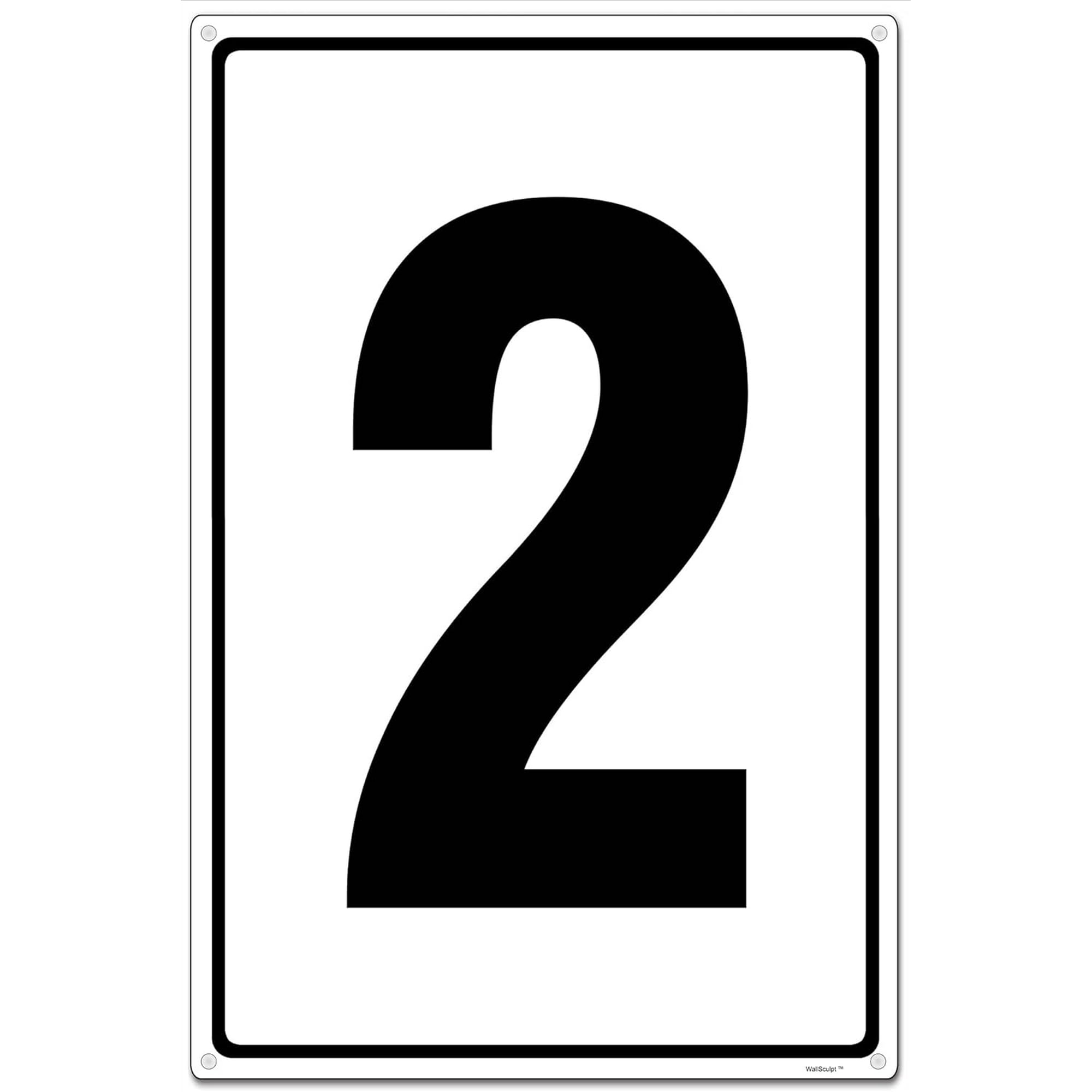 Click here for Aocisuki 12x16 Metal Number Sign 2  Parking Spot A... prices