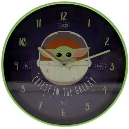 Star Wars The Mandalorian Wall Clock Cutest Official Merchandise ...