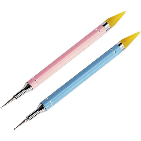 Double Ended Nail Art Dotting Tool Rhinestone Picker Nail Dotting ...