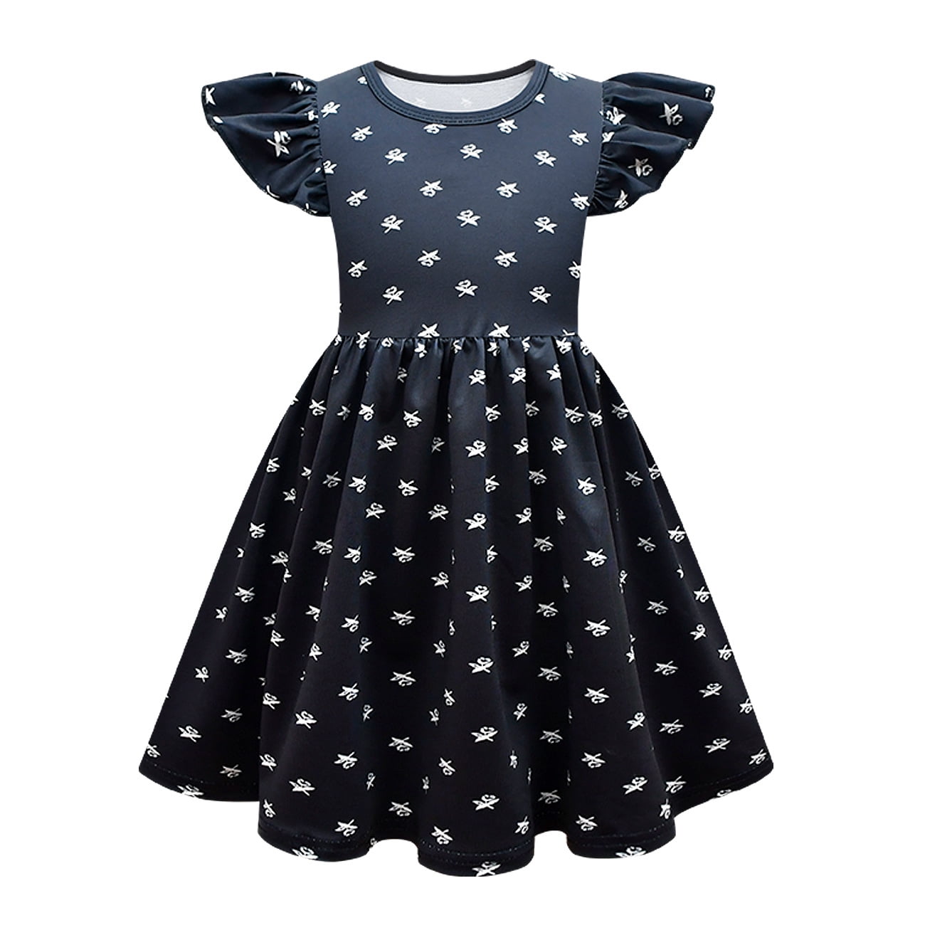 Click here for Kawell Wednesday Addams Costume Girls Summer Dress... prices