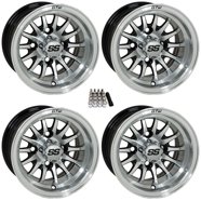 GTW Specter 10" Golf Cart Wheels/Rims Black E-Z-GO & Club Car - Walmart.com