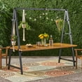 Heavy - Duty Acacia Wood + A - frame Support” - “Garden Dining + Solid ...