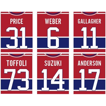 Montreal Canadiens Poster Set of Six 2021 Jerseys- Poster Prints ...
