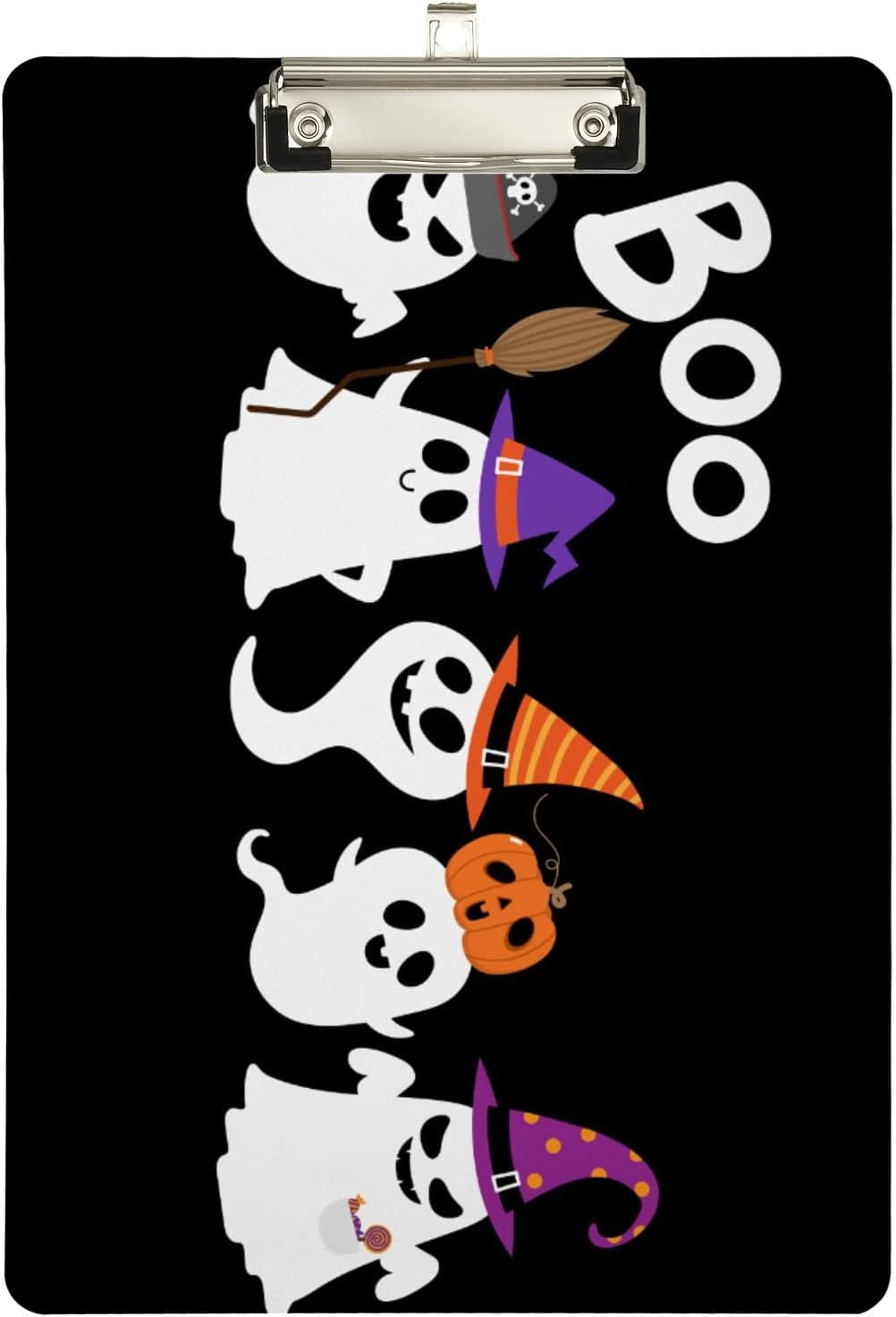 FMSHPON Halloween Ghost Funny Pop Boo Clipboard Hardboard Wood Nursing ...