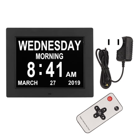Digital Alarm Clock,10 Inch Digital Calendar Digital Day Clockwith ...