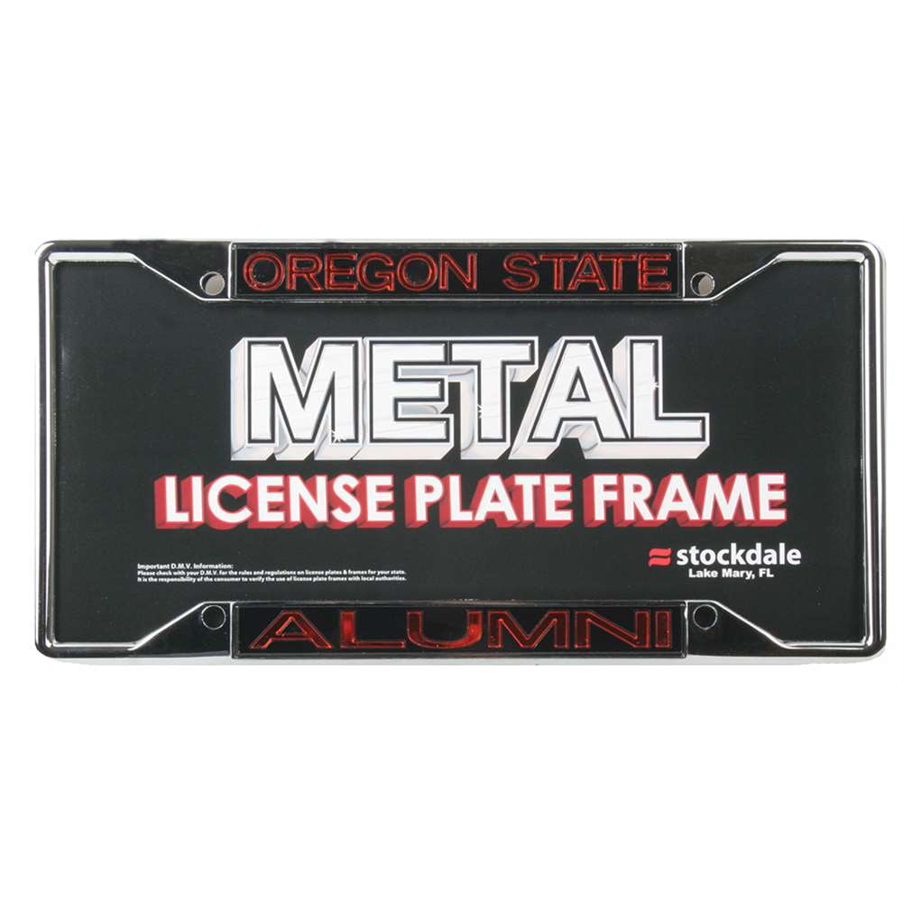 Oregon State Beavers Metal Alumni Inlaid Acrylic License Plate Frame ...