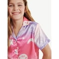 Justice Girls Smiley Coat Set - 100% Polyester Satin Charm - Walmart.com
