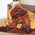 Cherry Blossom Blanket, Red Sun Sakura Petal Throw, Gifts For Men Women ...