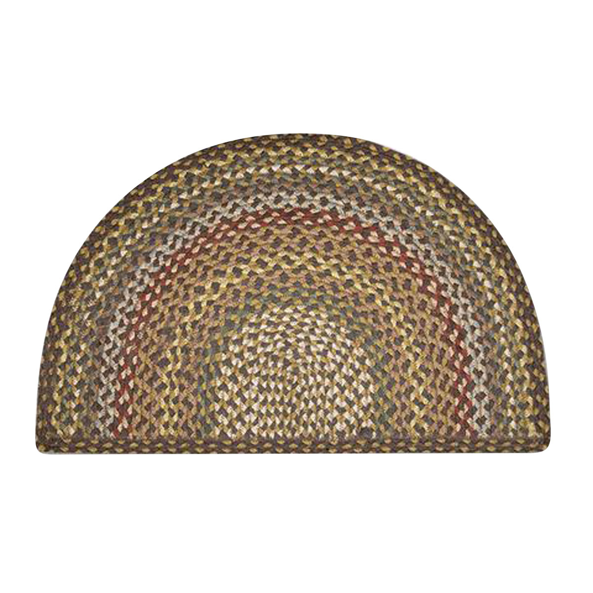 Home Indoor Decorative Jute SC-51 Fir, Ivory Small Rug Slice 18"x29 ...