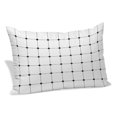 Black White Checkered Throw Pillow Covers, Modern Minimalist Geometric ...